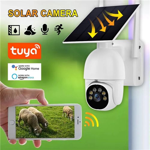 A20 Tuya Güneş Enerjili Güvenlik Kamerası 1080P Dış Mekan Ptz Hareket A20 Tuya Güneş Enerjili Güvenlik Kamerası 1080P Dış Mekan Ptz Hareket