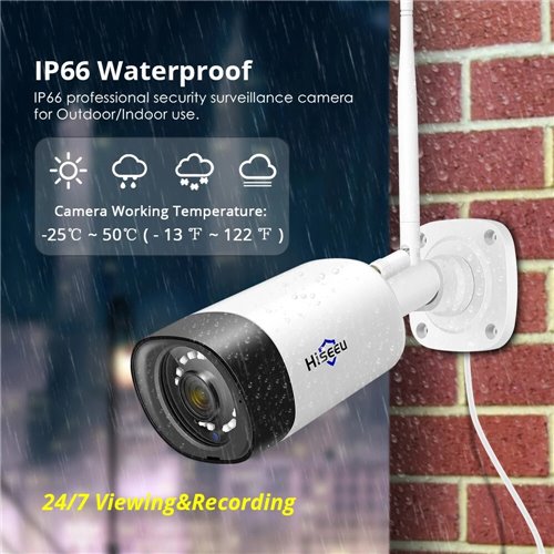 Hiseeu Tz-Hb312 Hd 3Mp Kablosuz Dış Mekan Güvenlik Kamerası Bullet Ip Hiseeu Tz-Hb312 Hd 3Mp Kablosuz Dış Mekan Güvenlik Kamerası Bullet Ip