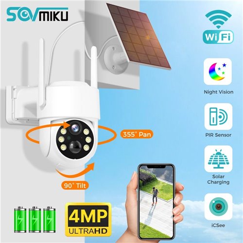 Sovmiku Wtd714 4Mp Hd Wifi Ptz Dış Mekan Güneş Enerjili Ip Güvenlik Ka Sovmiku Wtd714 4Mp Hd Wifi Ptz Dış Mekan Güneş Enerjili Ip Güvenlik Ka